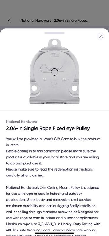 RELIABILT 2.06-in Single Rope Fixed eye Pulley in the Pulleys ...