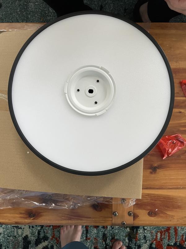 Origin 21 Ledger 1 -Light 12.875-in Matte Black Integrated LED Flush ...