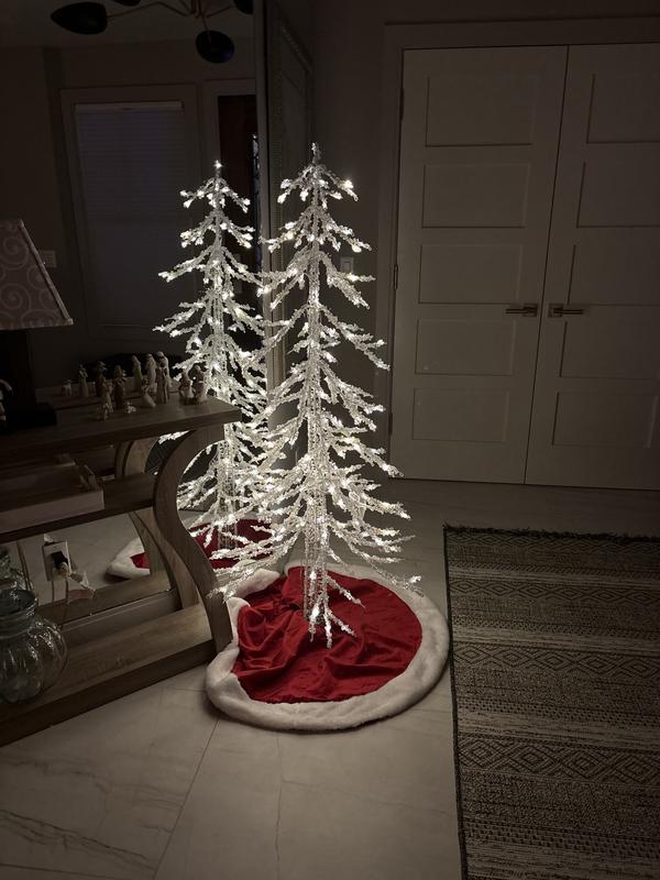 Holiday Living 5-ft LED Twinkle Crystalized Tree Decoration ES79-033 at ...