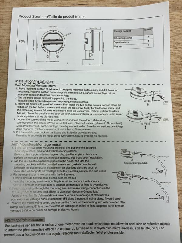 Honbei 18000 Lumens Integrated LED Bronze Dusk to Dawn Wall Pack Light ...