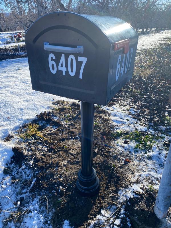 RELIABILT Black Aluminum Mount Mailbox Post 07-2973 at Lowes.com