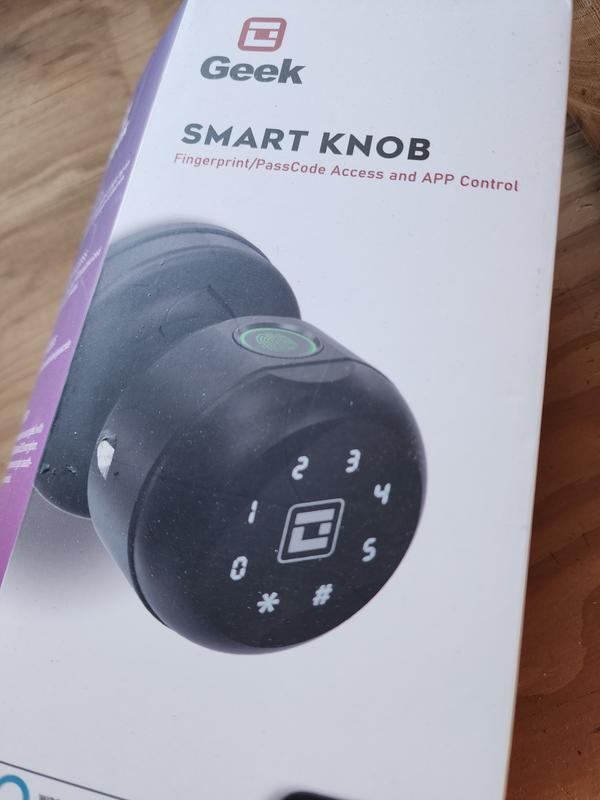 Geek Smart Smart Knob Lock Mars Plus Matt Black Smart Lock Electronic ...
