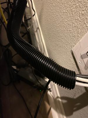 D-Line 43-in x 1.26-in PVC White Split Cable Tube US/CTT1.1W at Lowes.com
