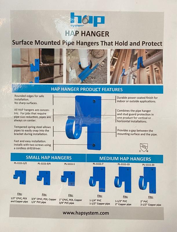 Hap System 12-Pack 1/2-in to 1/2-in dia Steel Hap Hanger PL-1111-1/2-12PK at Lowes.com