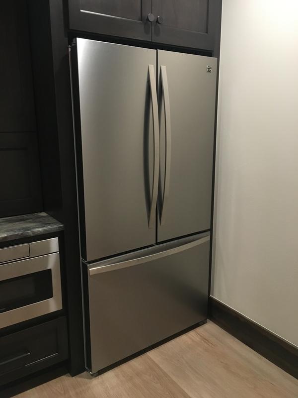 Kenmore Counter-depth 17.5-cu ft French Door Refrigerator with Ice ...