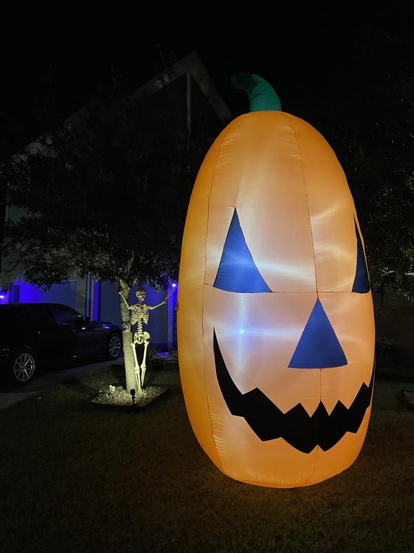 Gemmy 12-ft Lighted Pumpkin Inflatable 226341 at Lowes.com