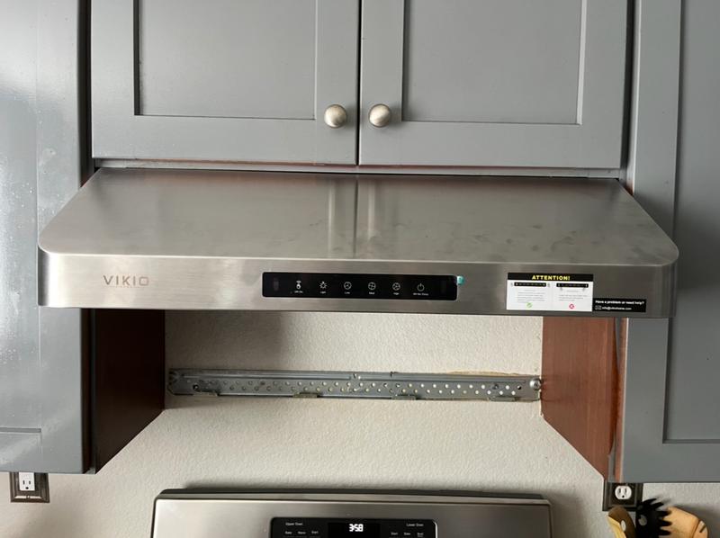VIKIO 30-in Ducted 650-CFM Stainless Steel Under Cabinet Range Hood ...