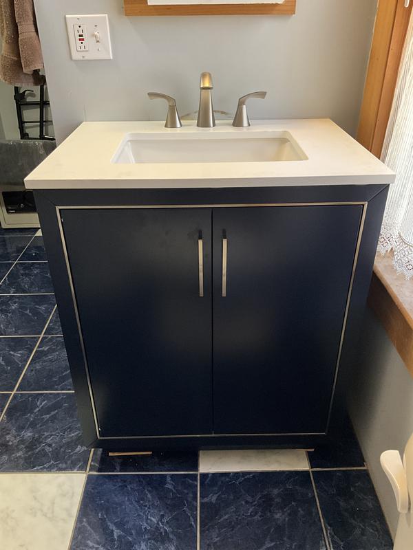 Wyndham Collection Icon 66-in Dark Blue Undermount Double Sink Bathroom ...
