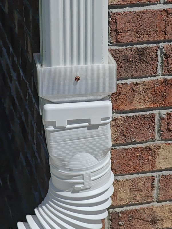 Spectra Universal Ground Spout Extension White Polymer 24-in White ...
