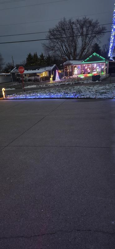 GE StayBright 50 -Count 24.5-ft Blue/White LED Plug-In in the Christmas ...