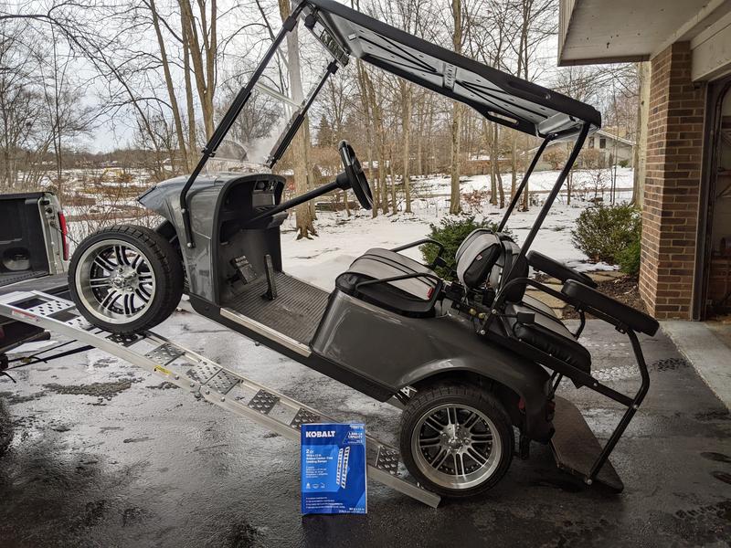 Kobalt 0.93-ft x 7.53-ft 1500-lb Capacity Arched Folding Loading Ramp ...