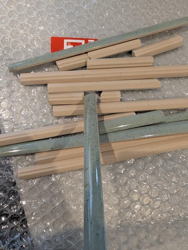 Apollo Tile Antiek 10-Pack Blue 1/2-in x 8-in Ceramic Pencil Tile (0.7 ...