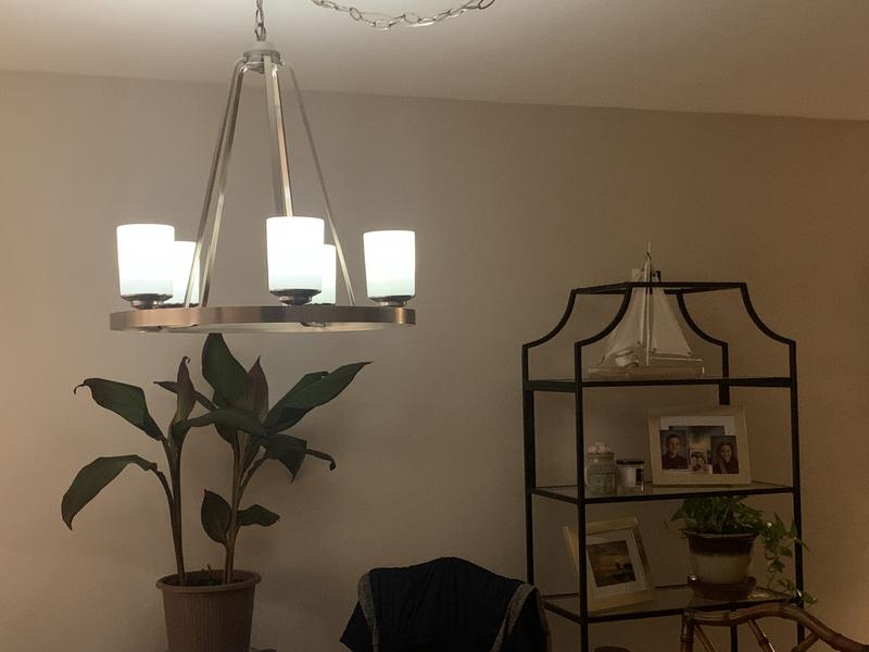 Generation Lighting Kemal 5-Light Brushed Nickel Transitional ...