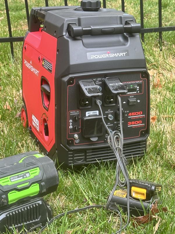 PowerSmart 4500 / 3800-Watt Single Fuel (Gasoline) Portable Generator ...