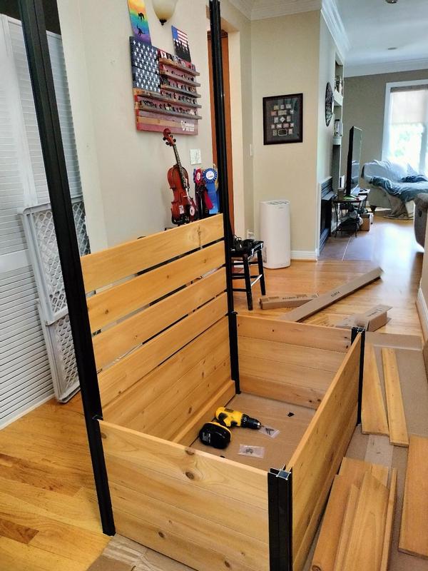 Enclo Privacy Screens Concord 41-in W x 73-in H Wood Planter Box Cedar ...