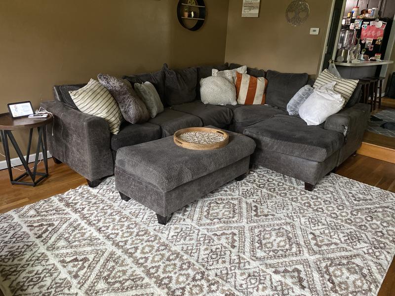 allen + roth Cozy Rustic Shag 2 X 3 (ft) Brown Indoor Tribal Lodge ...