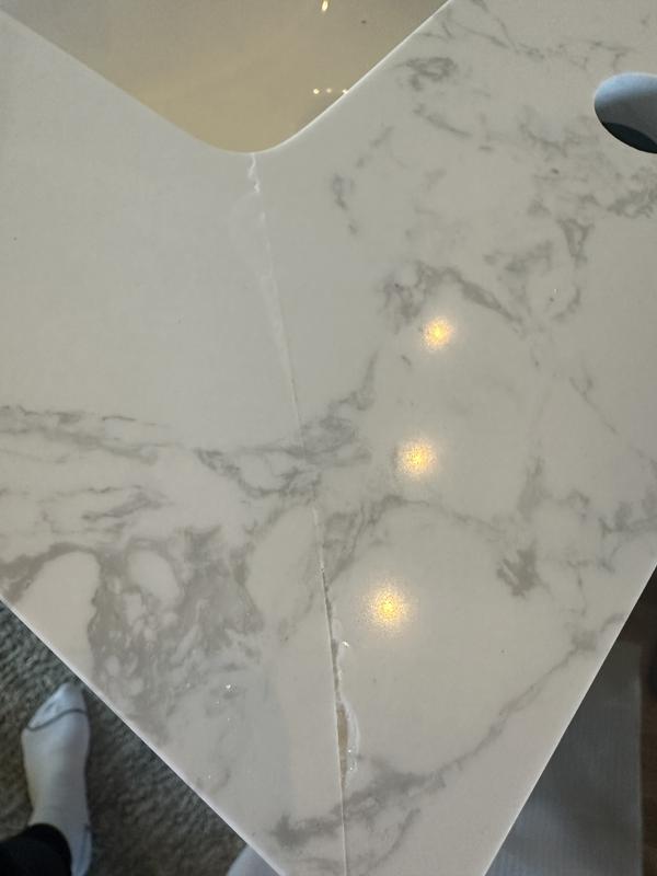 allen + roth Lambert 24-in Linen White Undermount Single Sink Bathroom ...