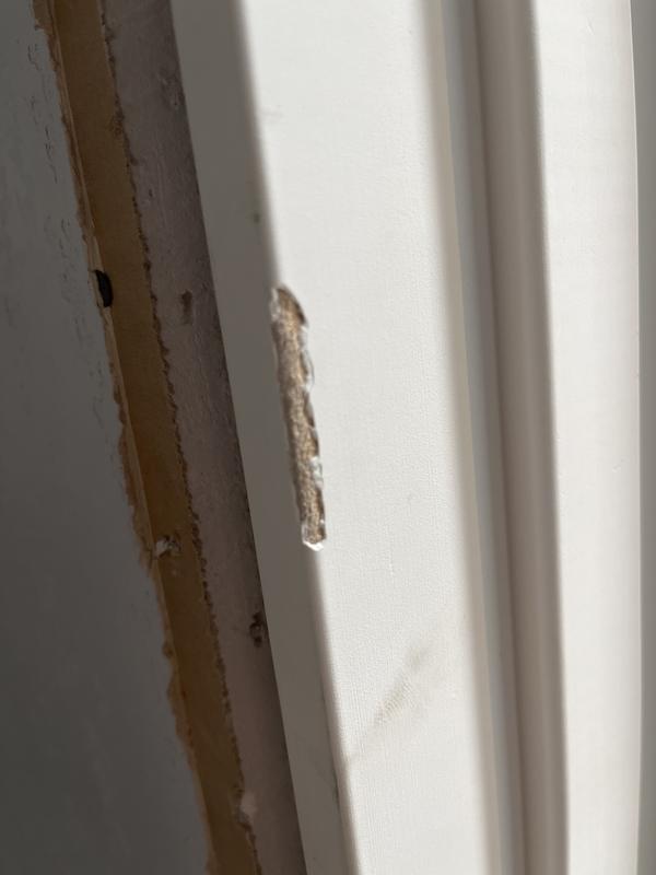 JELD-WEN Black Solid core 3-panel Left hand Molded composite Single ...