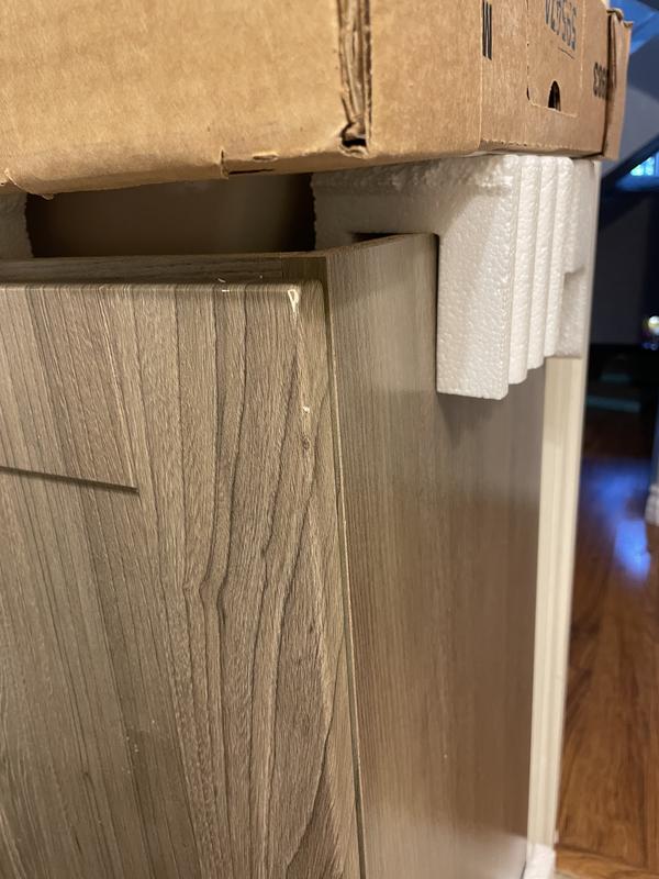 Diamond NOW Jennings 24-in Ash Brown Single Sink Bathroom Vanity with ...