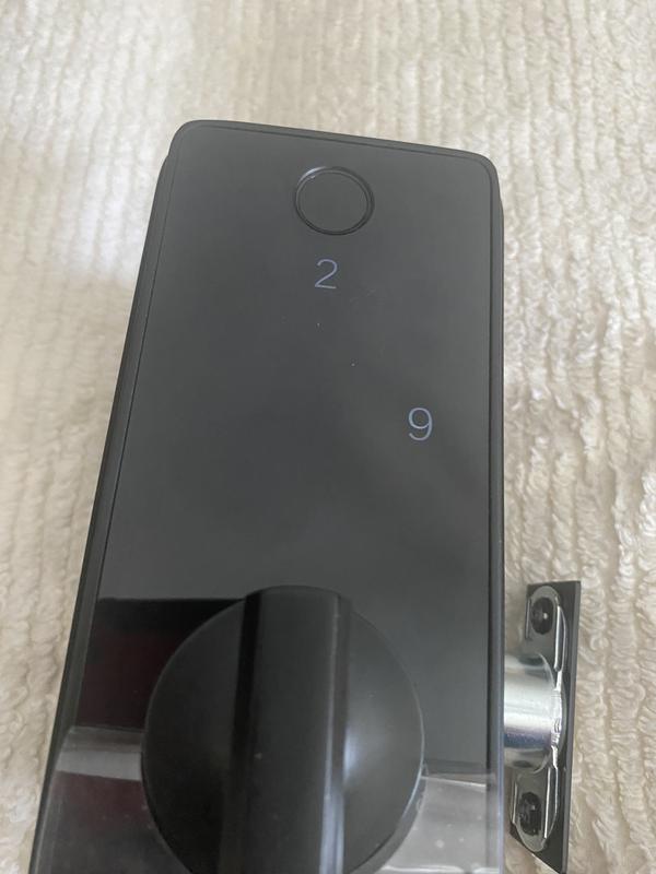 Honeywell Matte Black Electronic Deadbolt Fingerprint Touchscreen ...