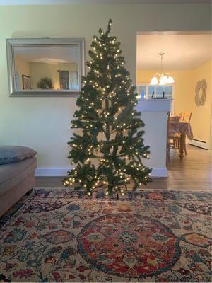 National Tree Company 6.5-ft North Valley Spruce Pre-lit Artificial ...