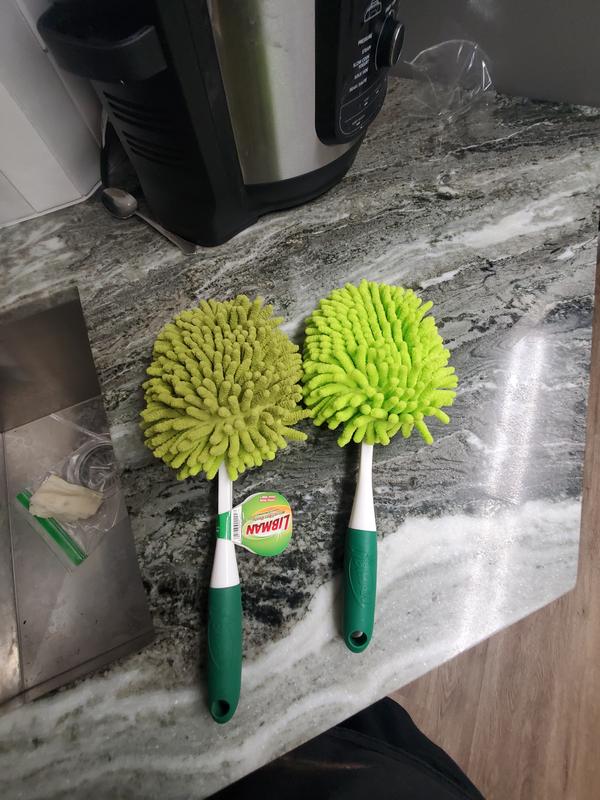 Libman Green Microfiber Handheld Duster - Plastic Handle - Dusting Wand ...