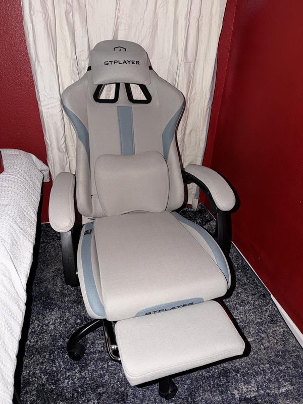 GTPLAYER Gaming Chair with Headrest Lumbar Support Ergonomic High Back ...