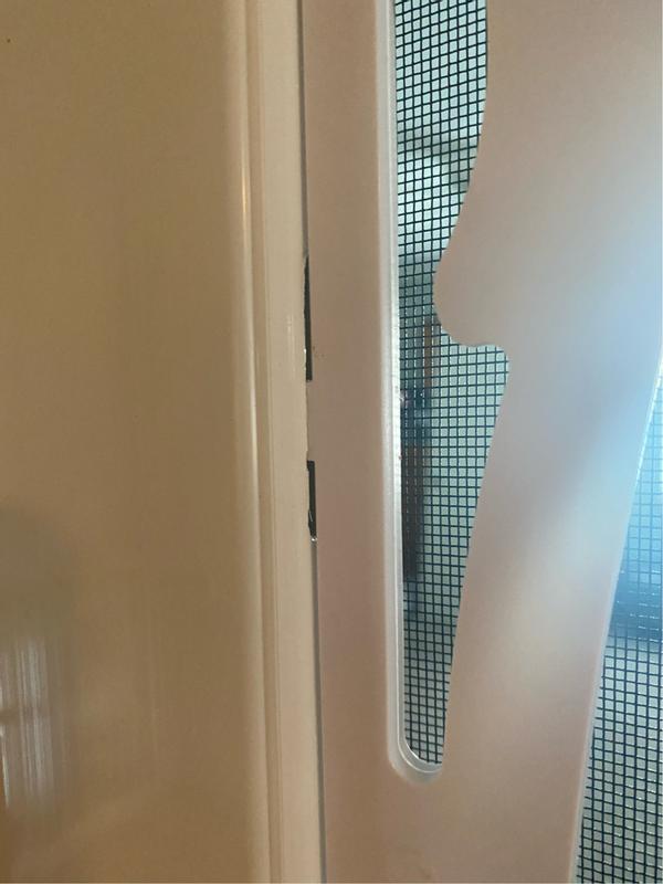 Screen Tight Springview Universal reversible Hinged Screen door 30-in x ...