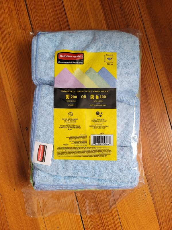 Rubbermaid Commercial Products 16-Pack Microfiber Cloth 2190705 at ...