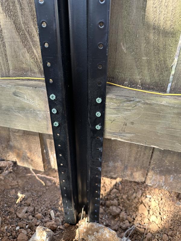 Proforce 7-1/2-ft H x 3-in W Black Galvanized Steel Fence Post in the ...