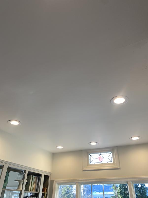 GE Classic White 5-in or 6-in 700-Lumen Soft White Round Dimmable LED ...