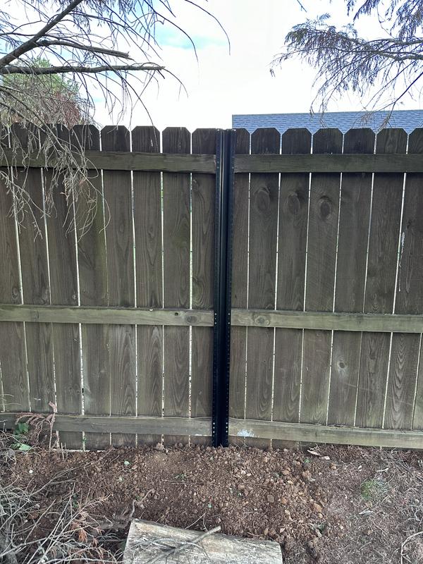 Proforce 7-1/2-ft H x 3-in W Black Galvanized Steel Fence Post in the ...