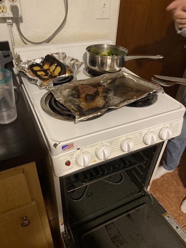 Holiday 20-in 4 Burners 2.4-cu ft Freestanding Electric Range (White ...