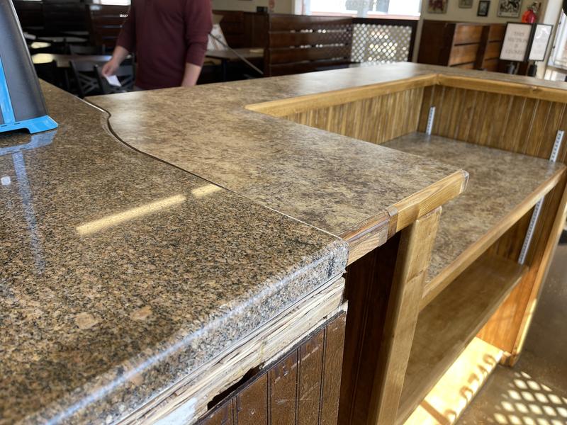 Formica Brand Laminate Patterns 48-in W x 96-in L Giallo Granite Matte ...