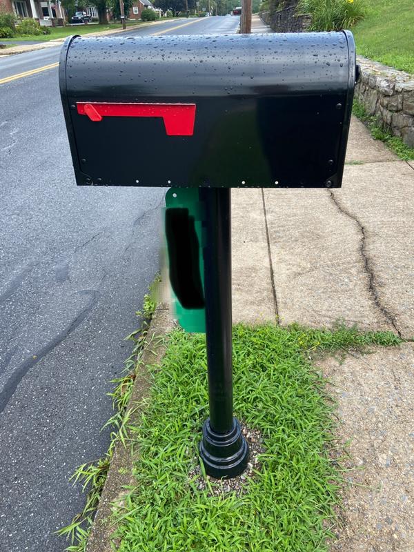 RELIABILT Black Aluminum Mount Mailbox Post 07-2973 at Lowes.com