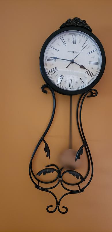 Howard Miller Paulina Wall Clock 625296 - Charcoal Gray with Gold ...