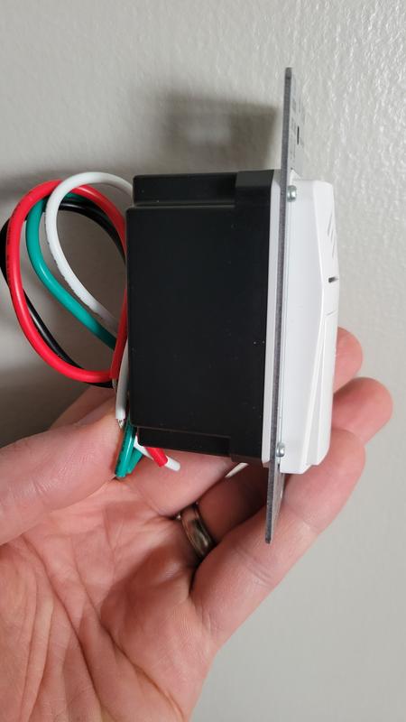 Eaton Plastic Bath Fan Humidity Sensor HDFS3P1-W-KB-LW at Lowes.com