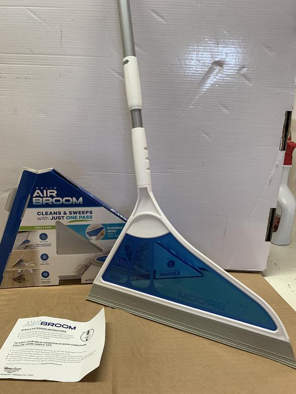 Helio AIR Broom 12-in Plastic Multi-surface Angle with dustpan Upright ...