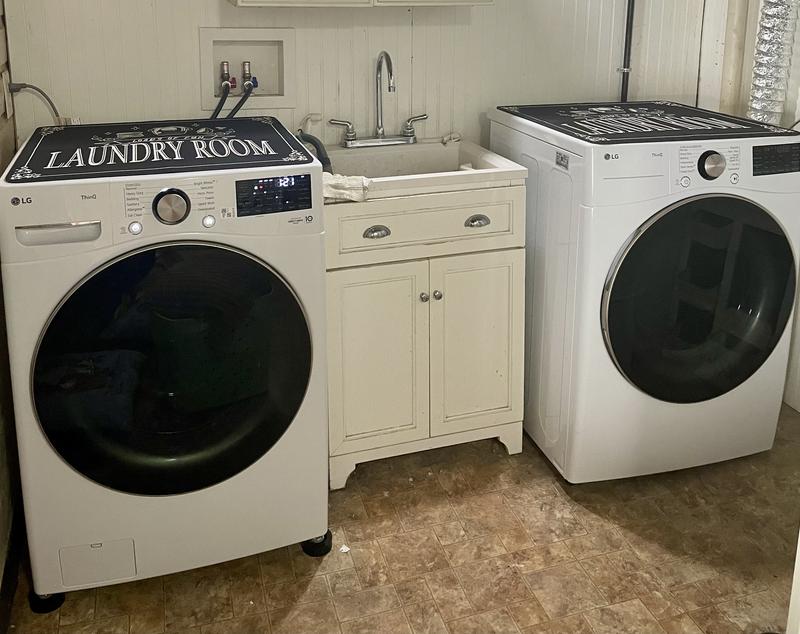 Shop LG PRO PICK Black Steel Front Load Washer + Electric Dryer ...