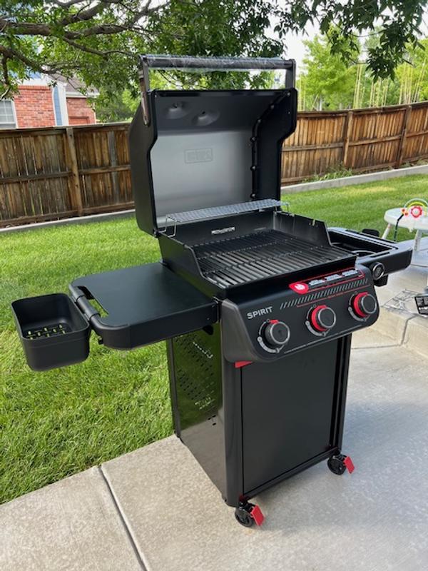 Weber Spirit EP-325 Stealth Matte Black 3 -Burner Liquid Propane Gas ...