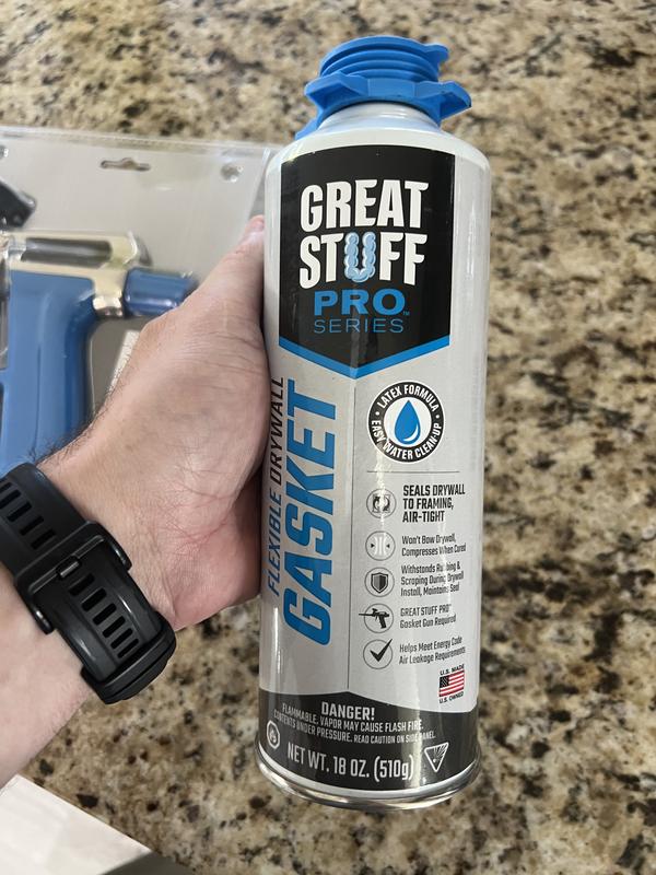 GREAT STUFF PRO Flexible Drywall Gasket 18-oz Spray gun Indoor Spray ...