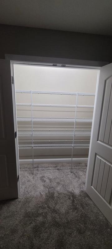 ClosetMaid 86-in White Fixed Mount Wire Shelving Support Pole 51009 at ...