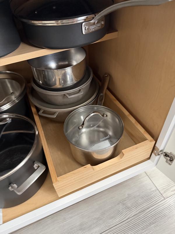 LOVMOR Pull Out Cabinet Organizer with Soft Close 16.5-W x 21-in D ...