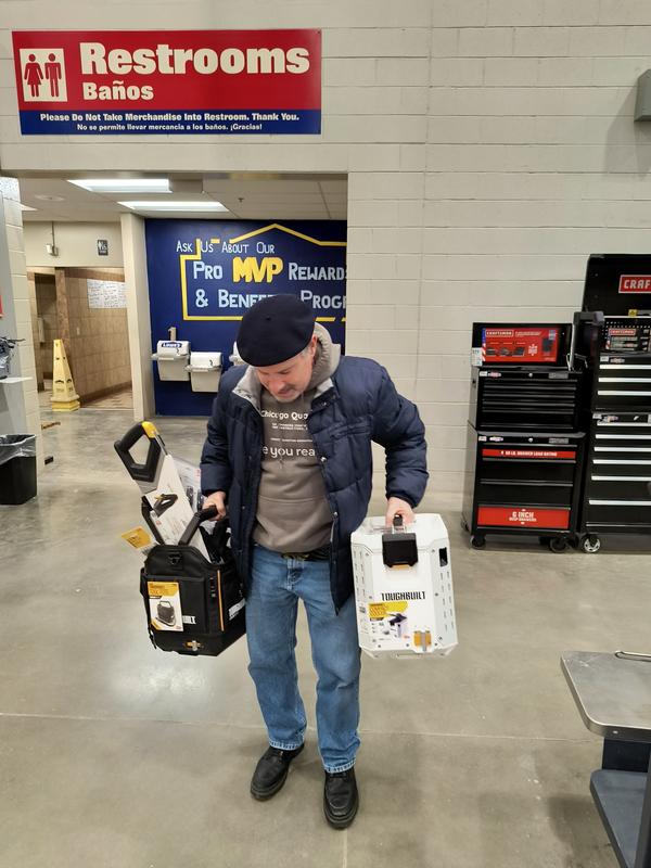 TOUGHBUILT STACKTECH Black Polyester 18-in Tool Tote TB-B1-S-80C at ...