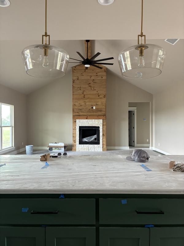 allen + roth Chambers 1 -Light Black Modern/contemporary Clear glass ...