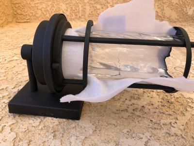 allen + roth Clear spring 13.5-in H Black Hardwired Integrated LED ...