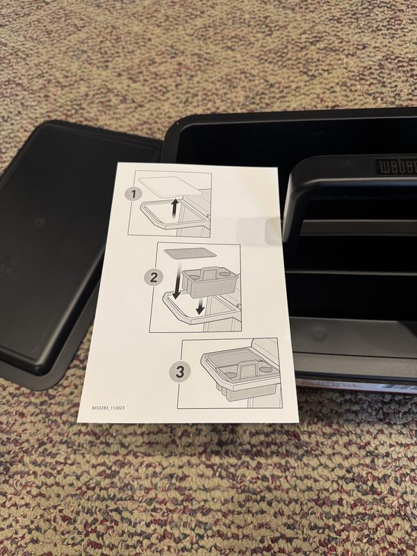 Weber Works Drop-In 2 -Piece Plastic Grill caddy in the Grilling Tools ...