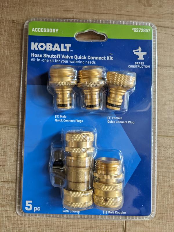Kobalt Brass Quick connector set in the Garden Hose Quick Connectors ...
