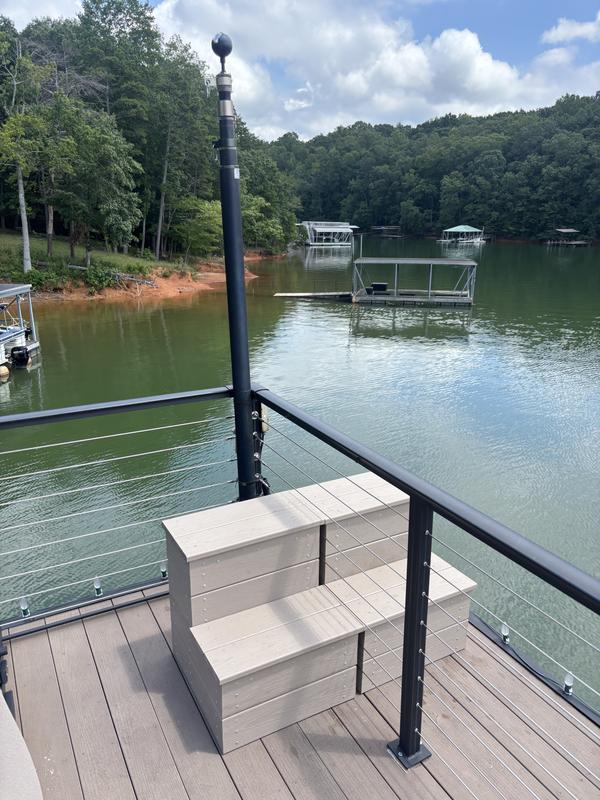 Trex Transcend 2-in x 6-in x 20-ft Lava Rock Square Composite Deck ...