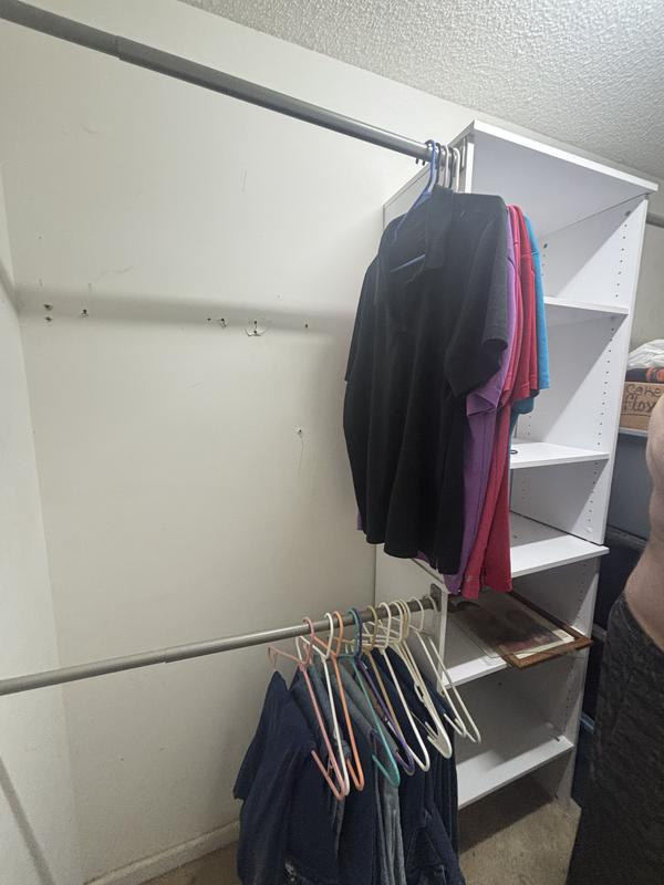 ClosetMaid BrightWood 5-ft to 10-ft W Tower system Sand Solid Shelving ...